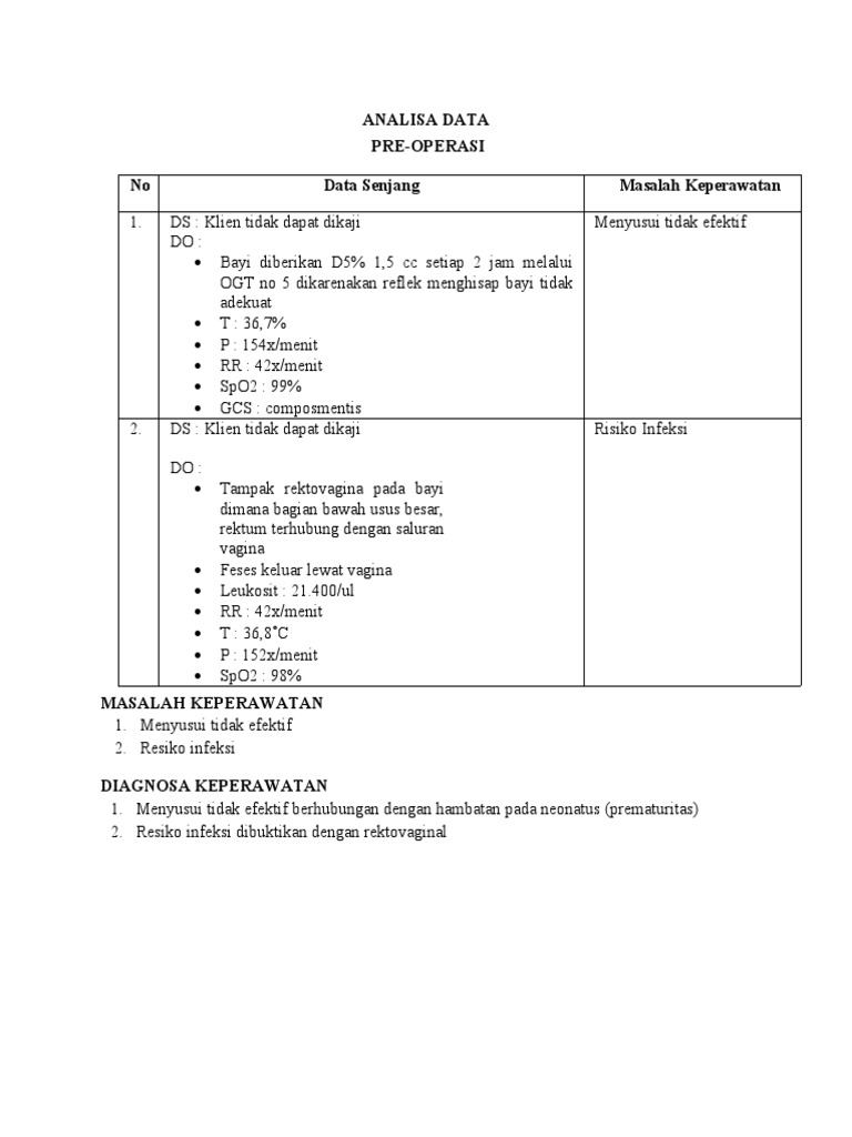 Analisa Data Revisi 4 Bab 3 Kasus | PDF