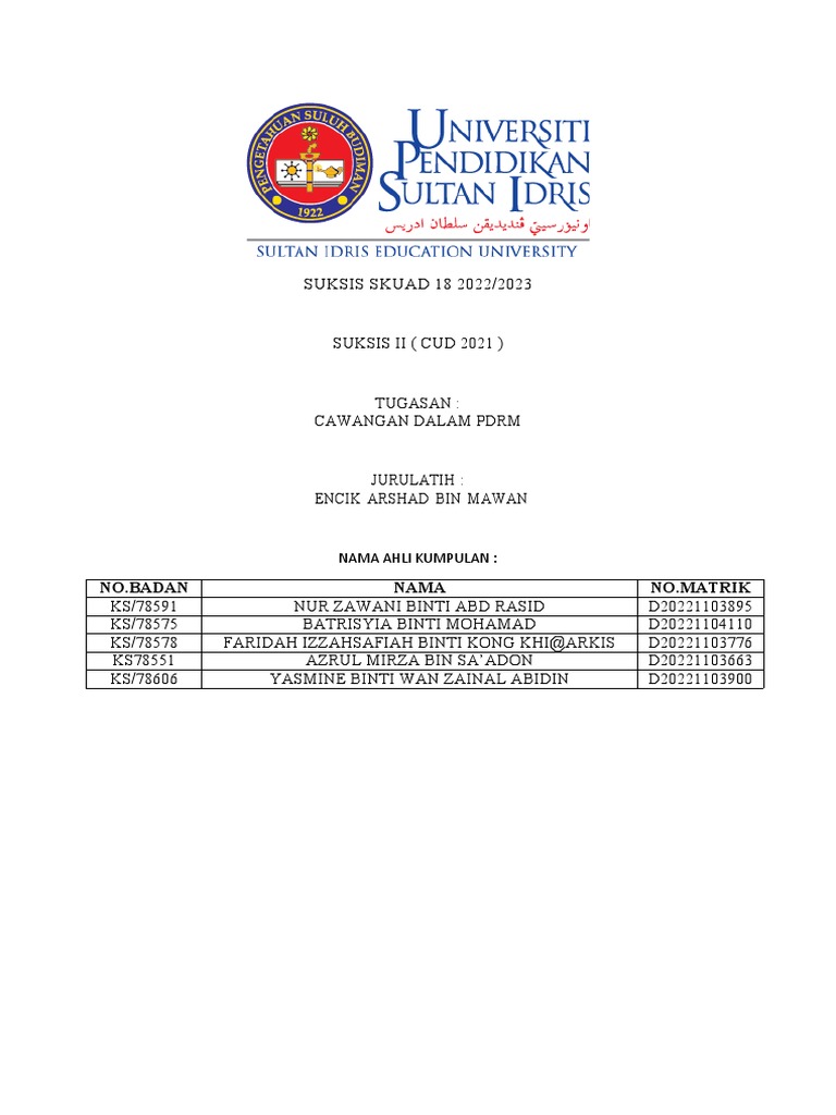 Cawangan PDRM (G10) | PDF