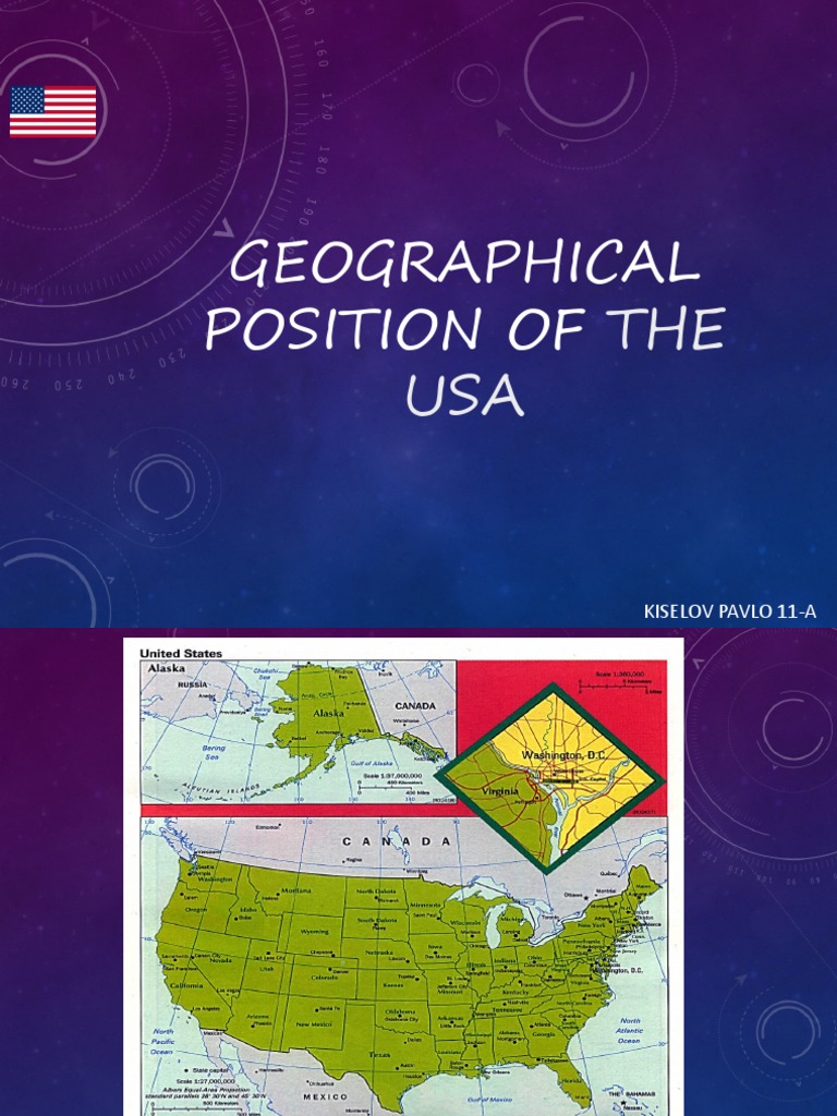 Geographical Position of The Usa | PDF | The United States | Geography