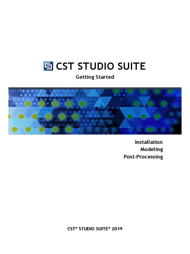 CST Studio Suite - Getting Started | PDF | Installation (Computer Programs) | Microsoft Windows