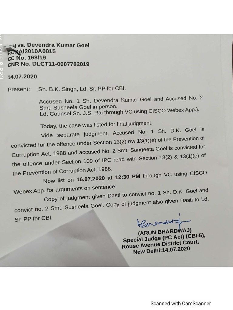 CBI Chargesheet: D.K. Goel Case | PDF | Expense | Money