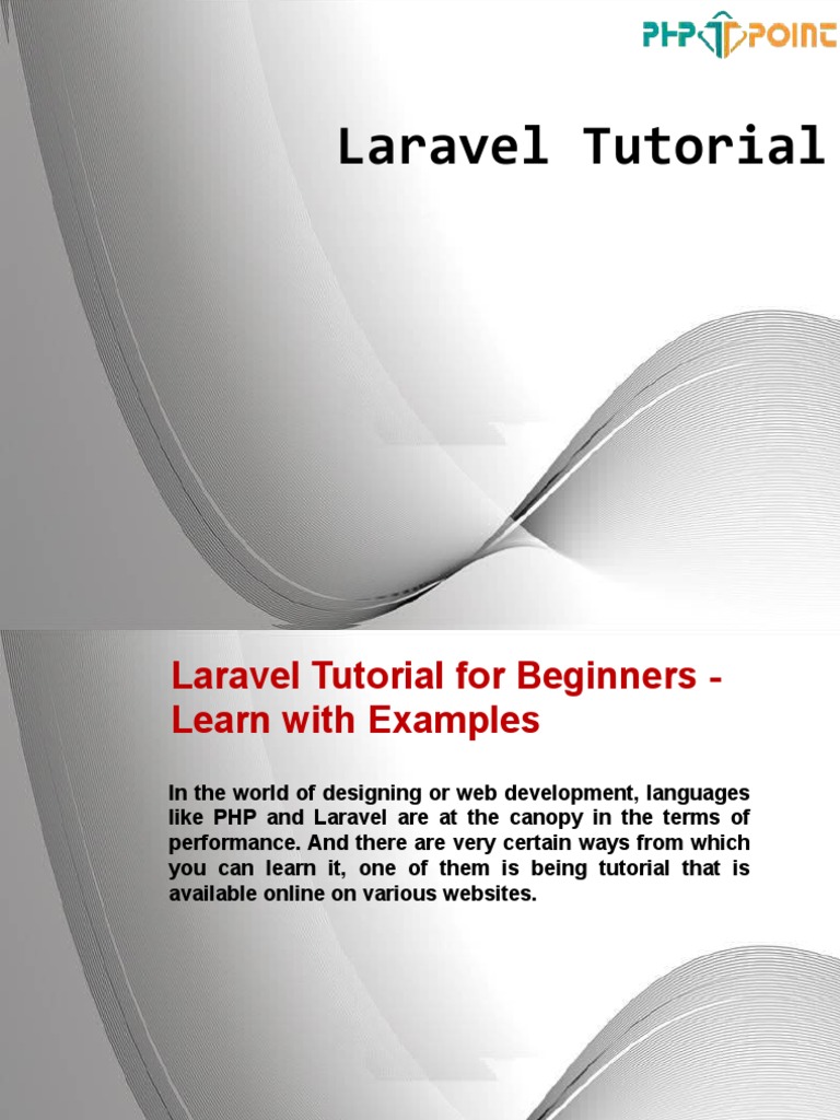 Laravel-Tutorial 9390147 Powerpoint | PDF