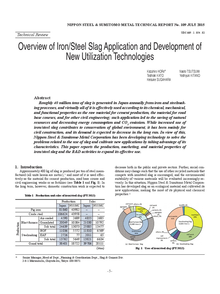 Iron/Steel Slag Applications and Innovations | PDF | Concrete | Iron