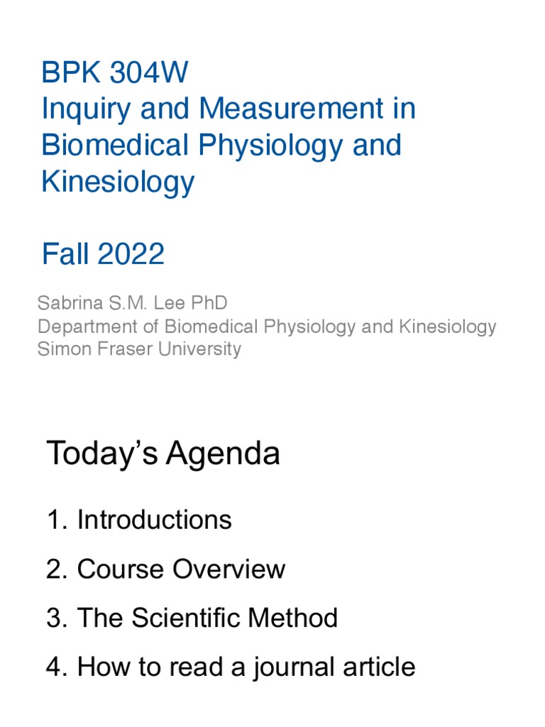Lecture 1 - Fall - 2022 - Intro - ScientificMethod | PDF | Dependent And Independent Variables ...