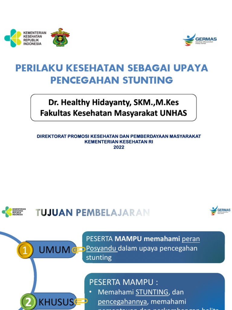 Materi 1. Orientasi SDM Pengelola Posyandu | PDF | Pengembangan Diri