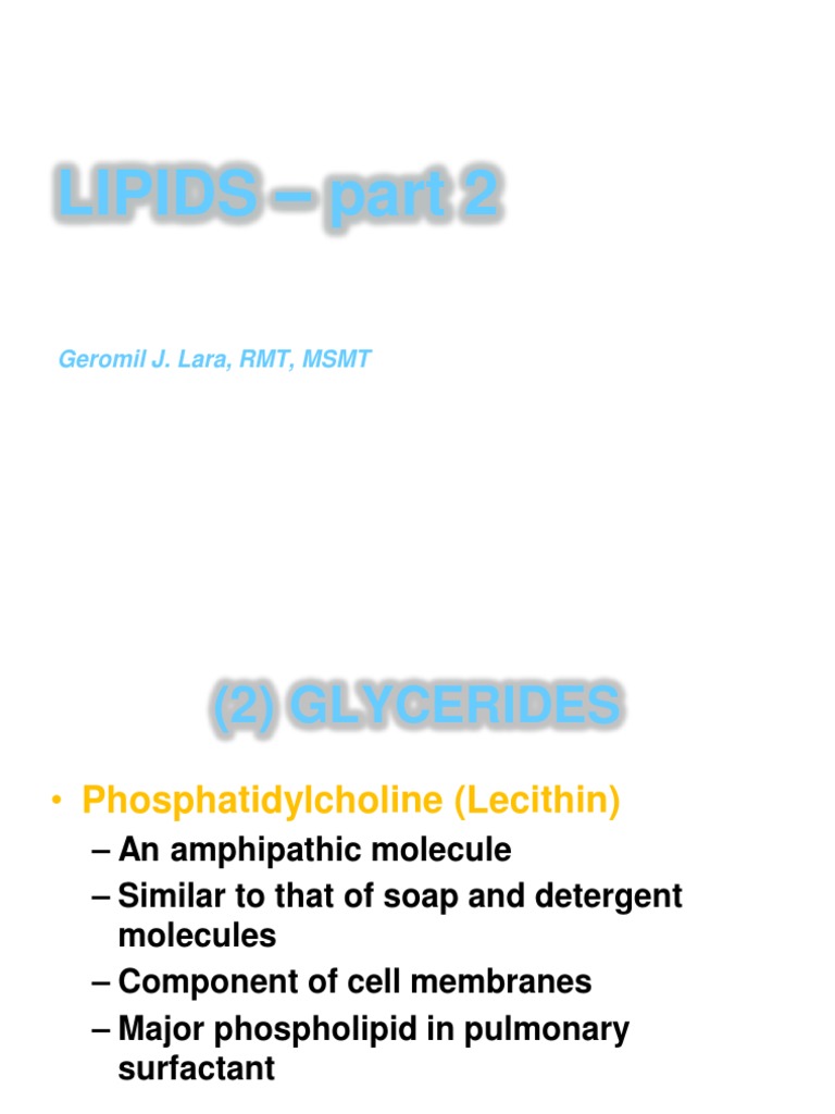Lipids I | PDF | Lipoprotein | High Density Lipoprotein