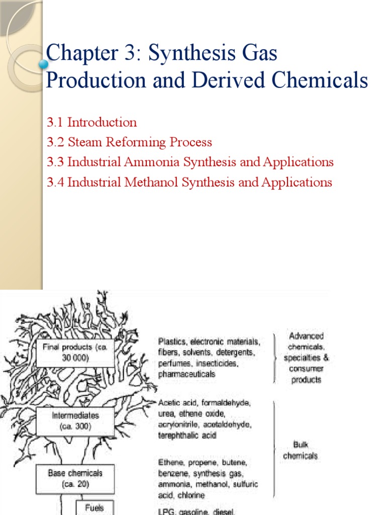 Chapter 3: Synthesis Gas Production and Derived Chemicals | PDF ...