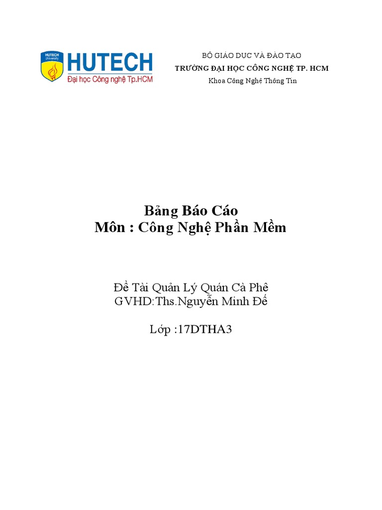 BaoCao CNPM (Final) | PDF