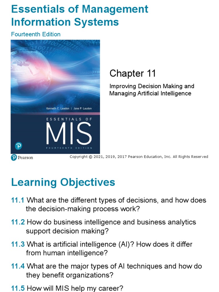 Improving Decision Making and Managing Artificial Intelligence ...