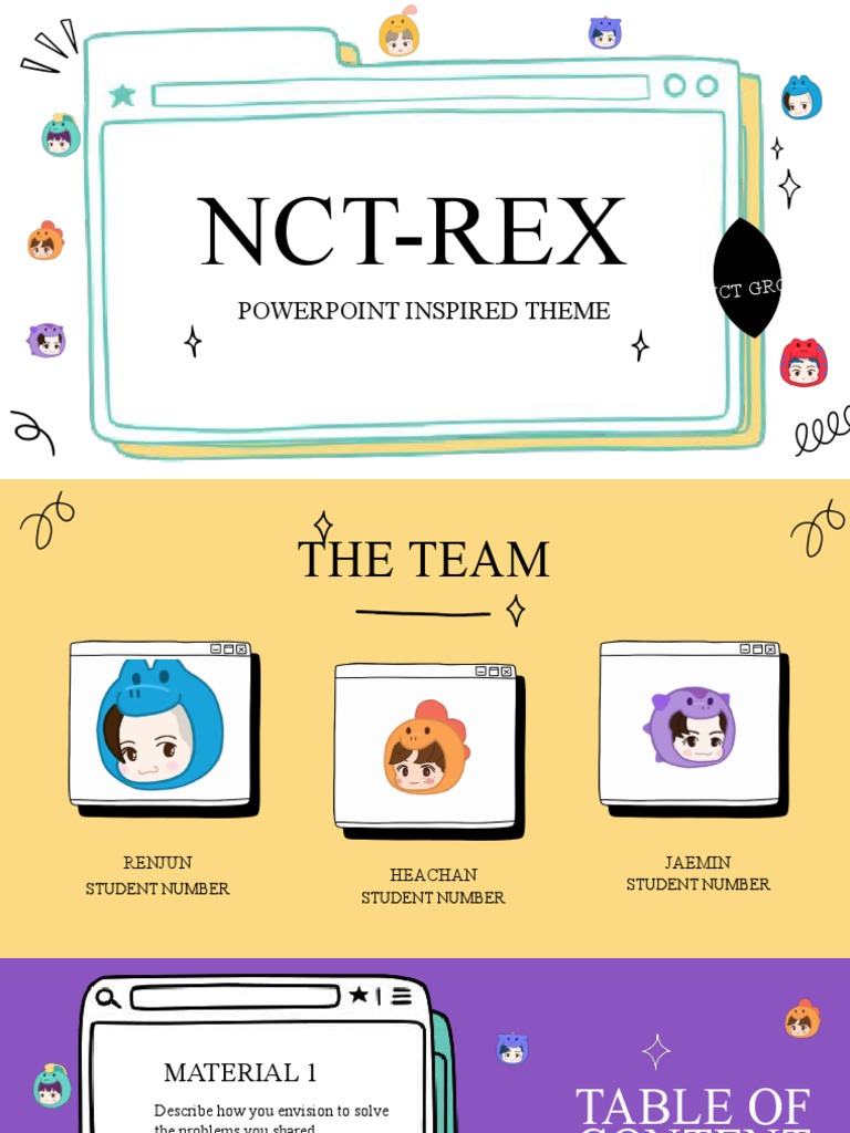 Nct-Rex Inspired Theme | PDF | Microsoft Power Point | Communication