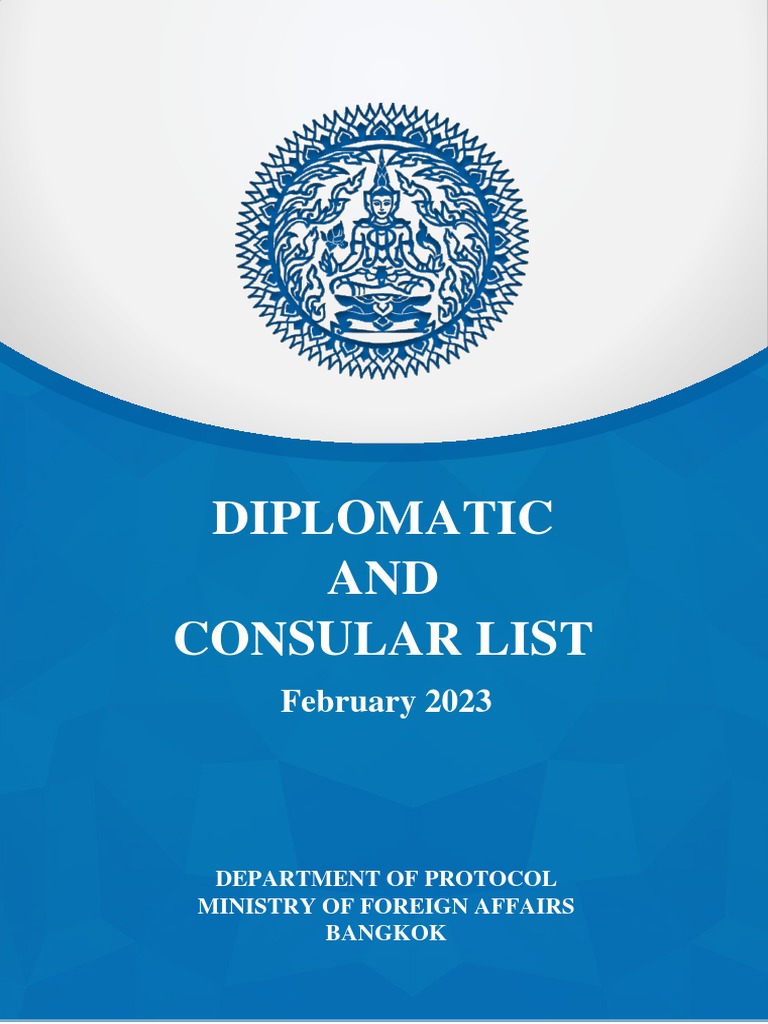 Diplomatic and Consular List 2023 | PDF | Diplomatic Mission ...