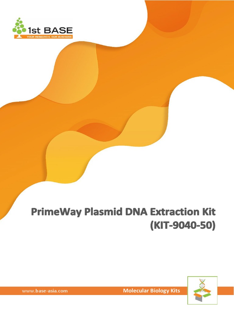 PrimeWay Plasmid DNA Extraction Kit | PDF | Scientific Techniques | Physical Sciences