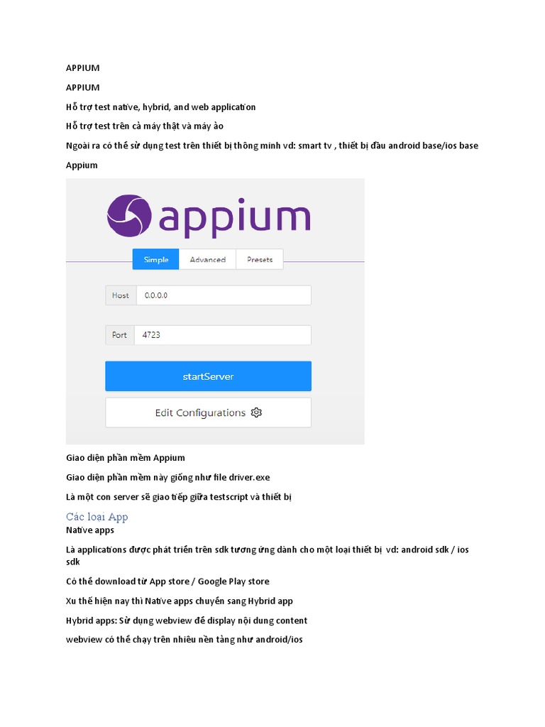 APPIUM | PDF