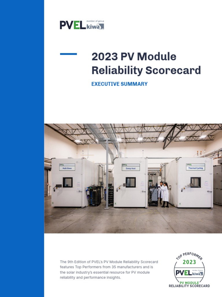 2023 PVEL PV Module Reliability Scorecard | PDF | Solar Panel ...