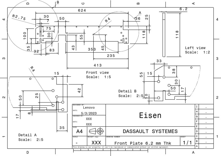 Front Plate Drafting | PDF