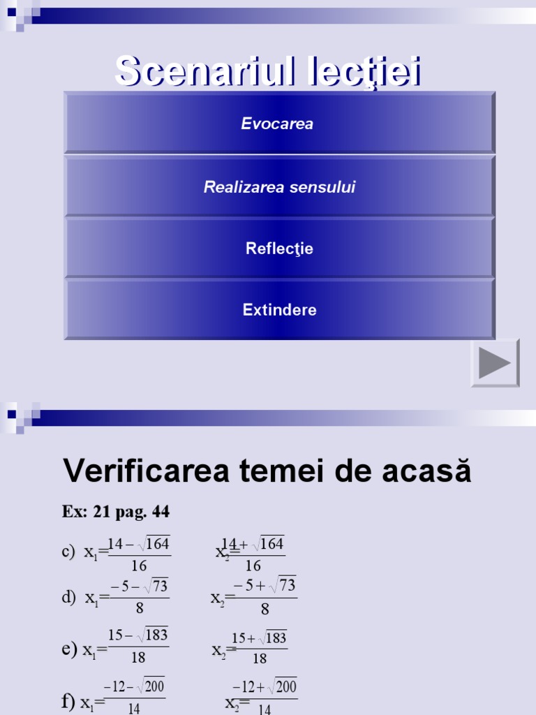 Relatiile Lui Viete | PDF