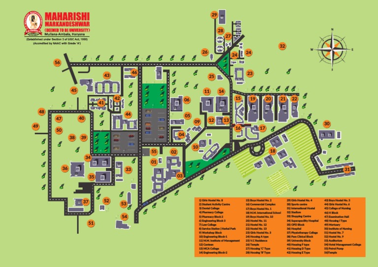 MMU Mullana Campus Map Overview | PDF | Medicine | Social Programs