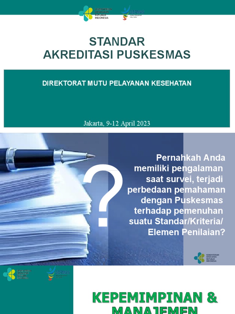 BAB I Standar Akreditasi Puskesmas | PDF | Bisnis
