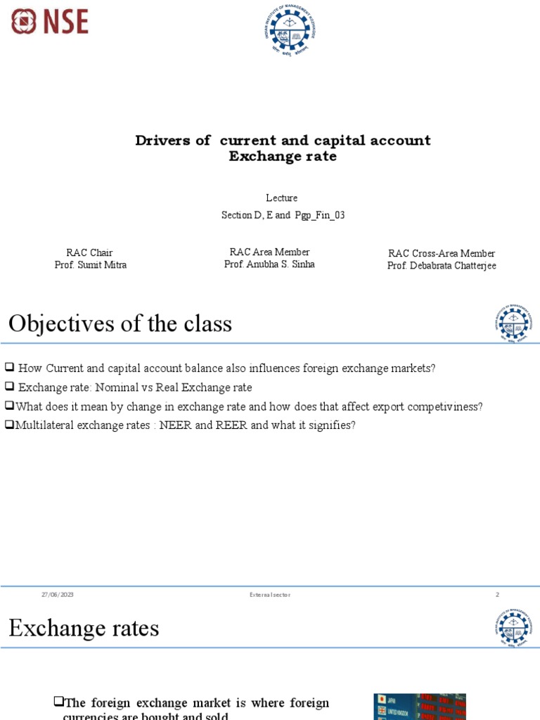 Lecture - Open Economy - Exchange Rate Dynamics | PDF | Exchange Rate ...