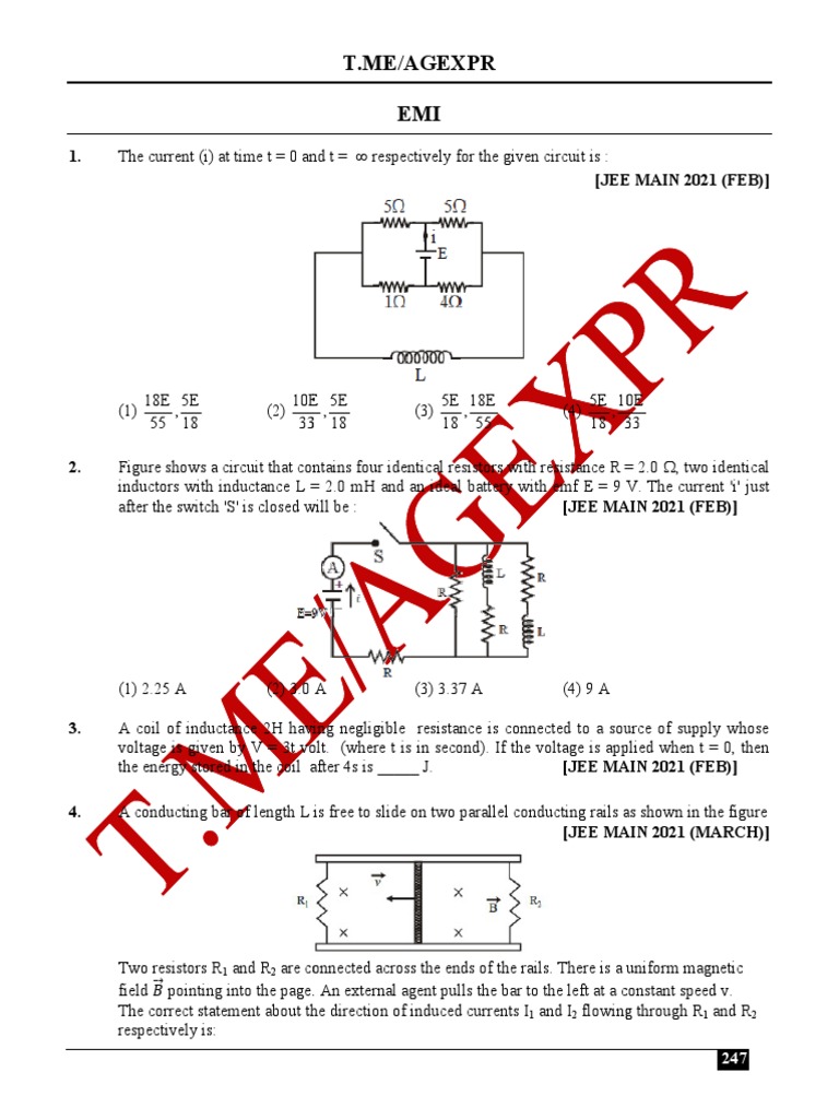 T.Me/Agexpr EMI | PDF | Inductor | Inductance