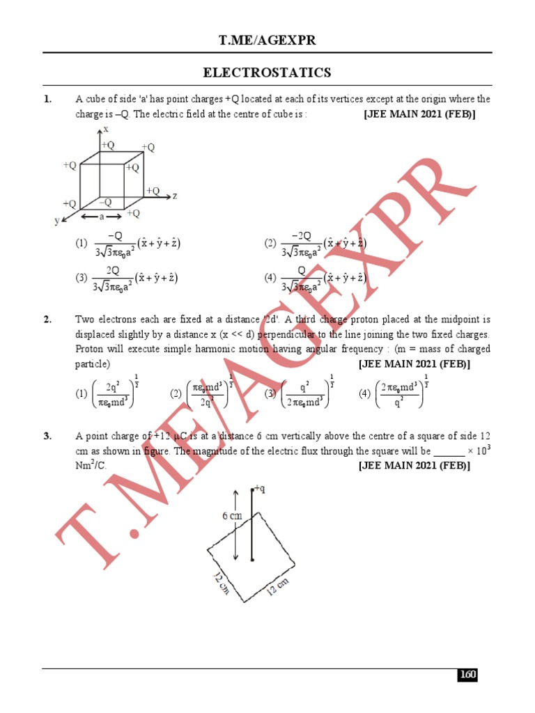 Electrostatics | PDF | Electric Field | Electrostatics