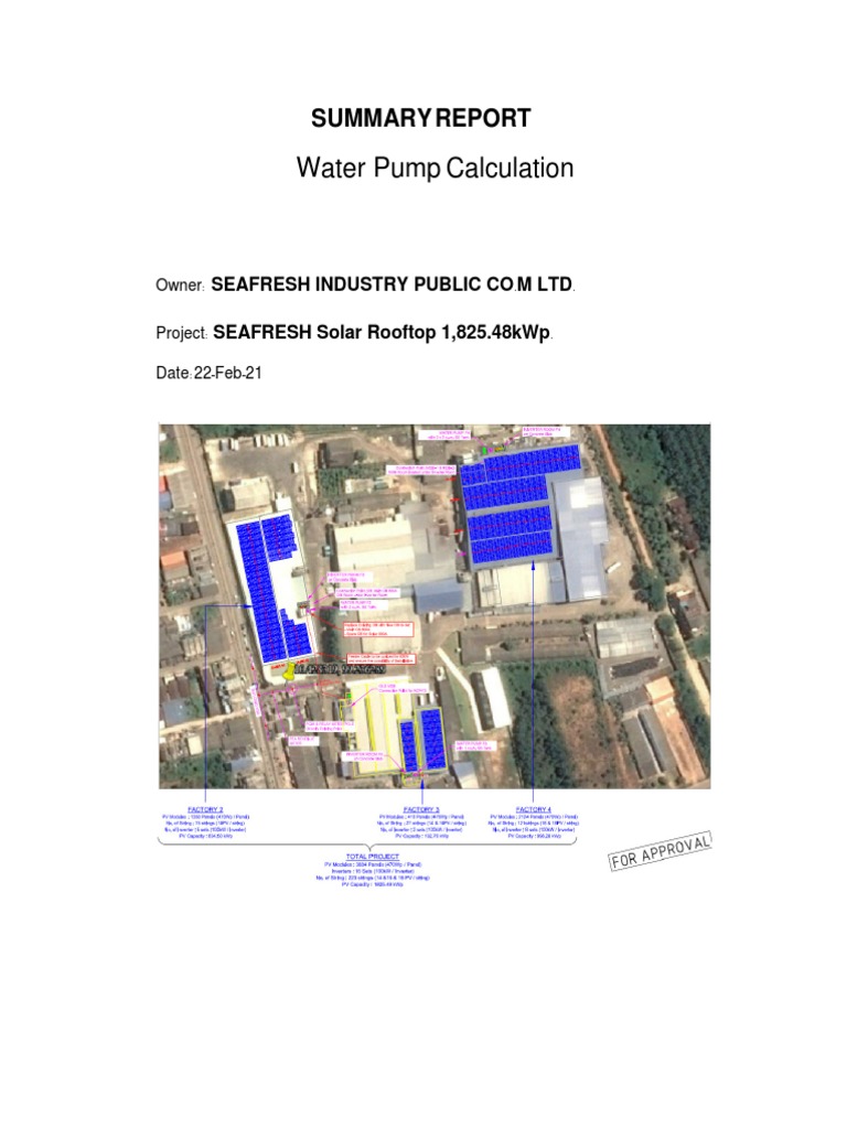 SFI - Water Pump Calculation | PDF | Pump | Pressure