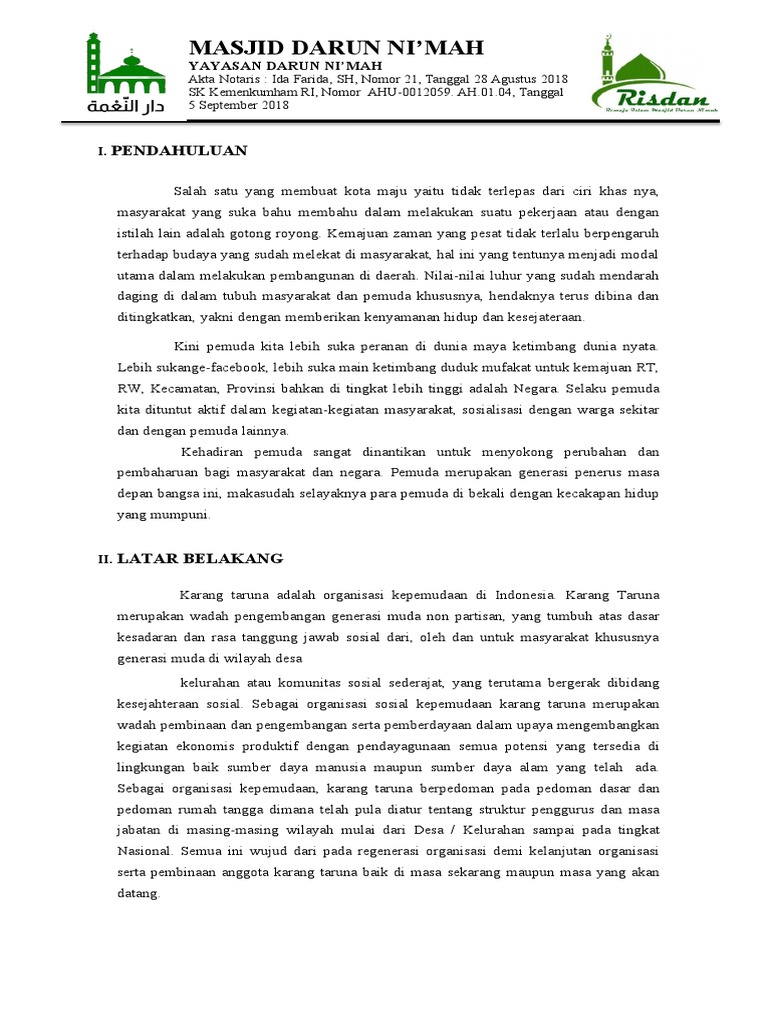 Proposal Gebyar Ramadhan Bersama Darun Ni'Mah | PDF