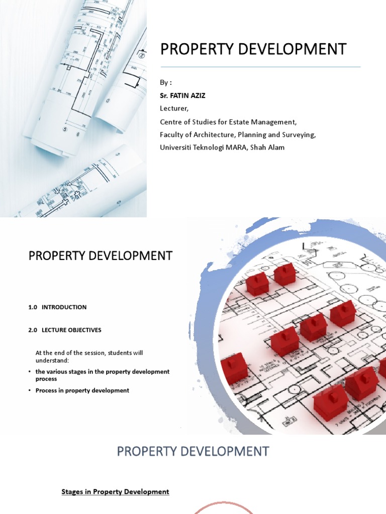 Lecture 1 Introduction To Property Development Pdf Feasibility
