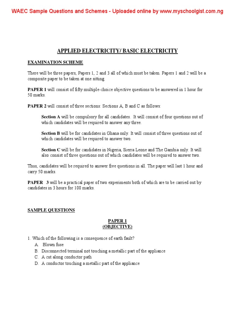 Applied Electricity Pdf Electrical Network Series And Parallel