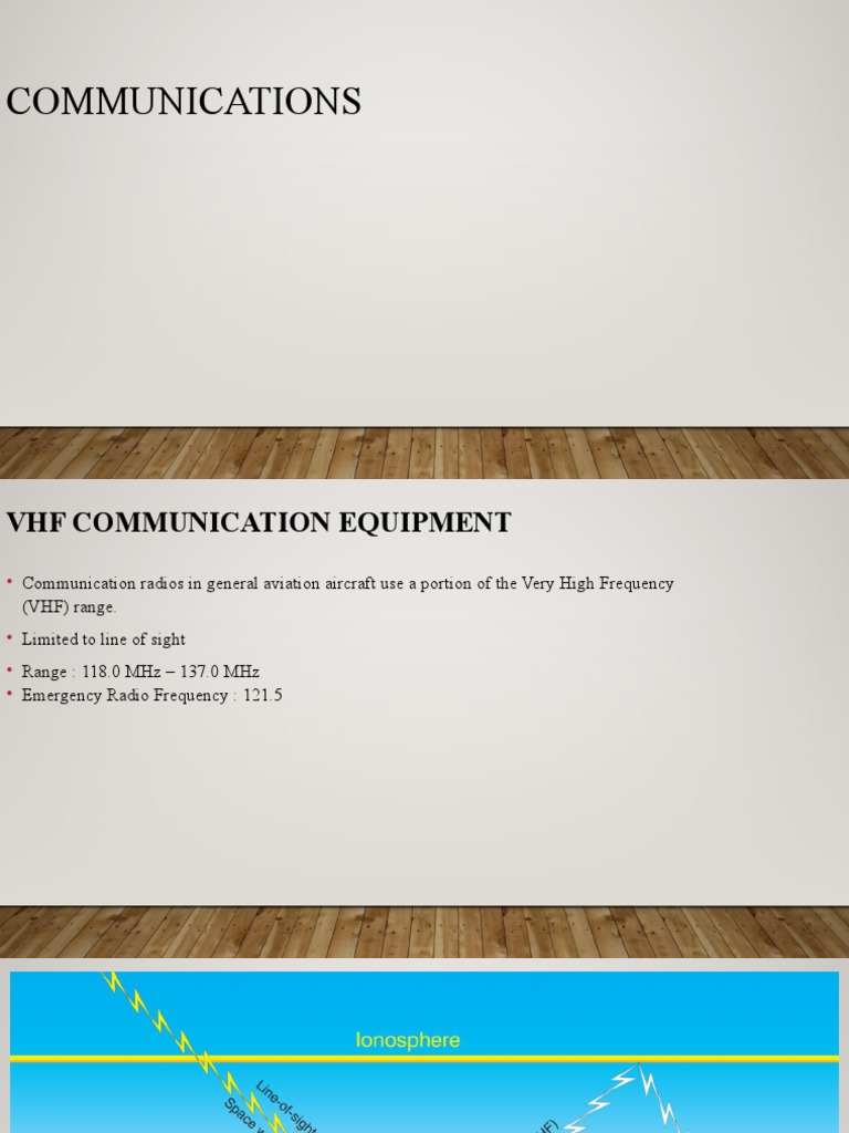Communications | PDF | Air Traffic Control | Instrument Flight Rules