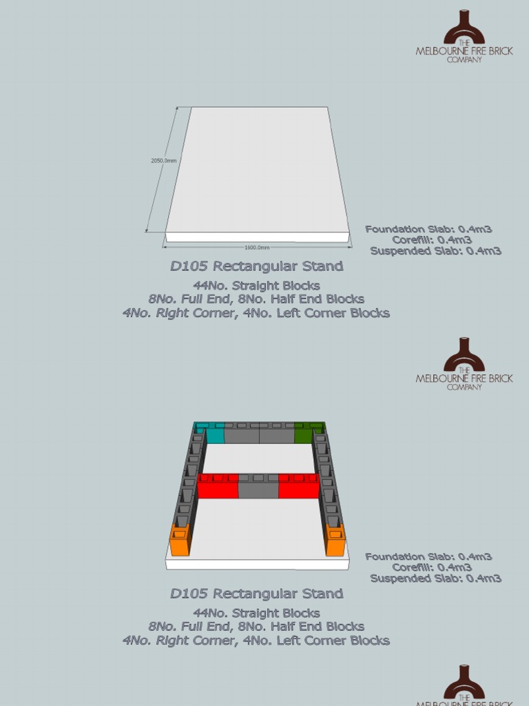D105 Rectangular Stand Block Layout | PDF