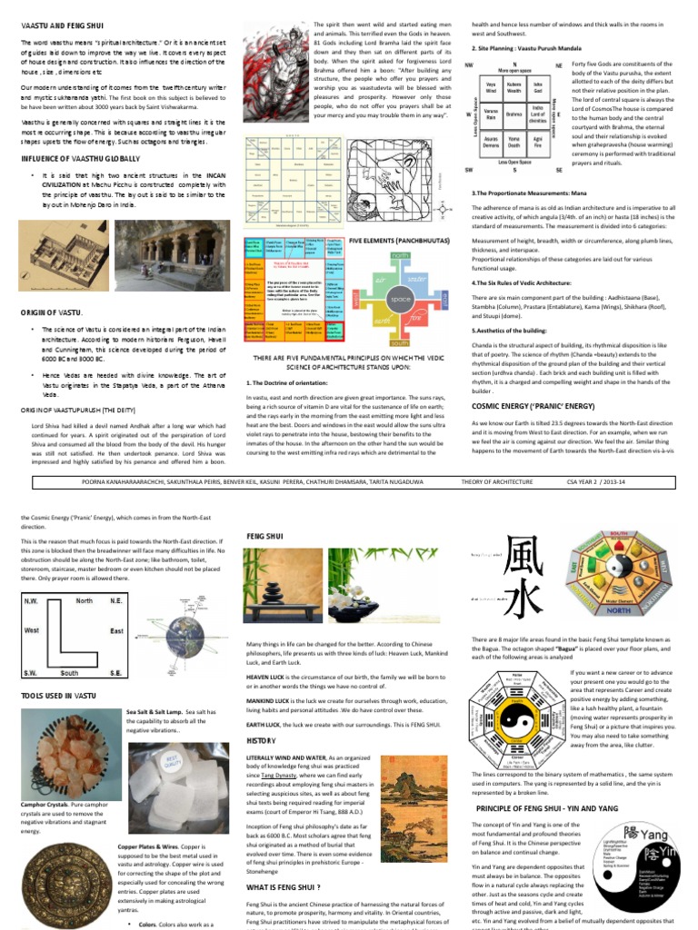 Vaastu and Feng Shui | PDF | Yin And Yang | Feng Shui