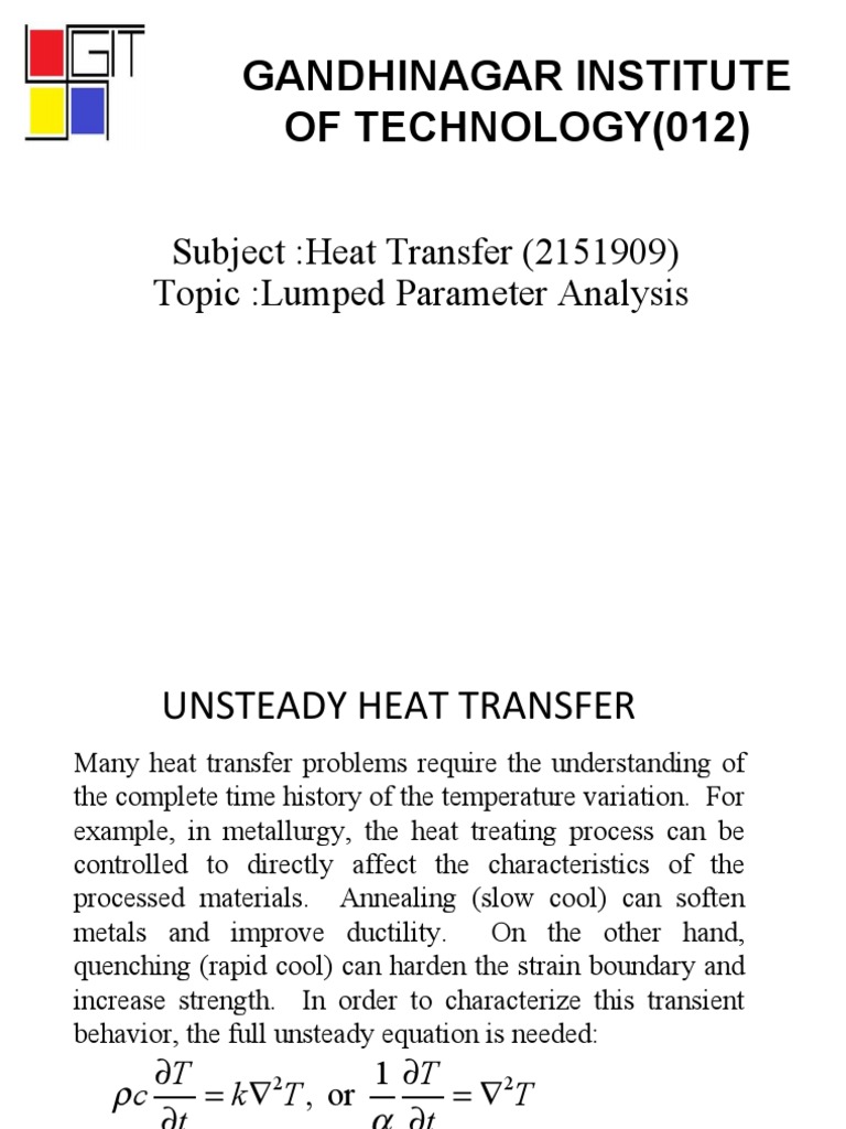 Lumped Analysis | PDF | Thermal Conduction | Heat Transfer