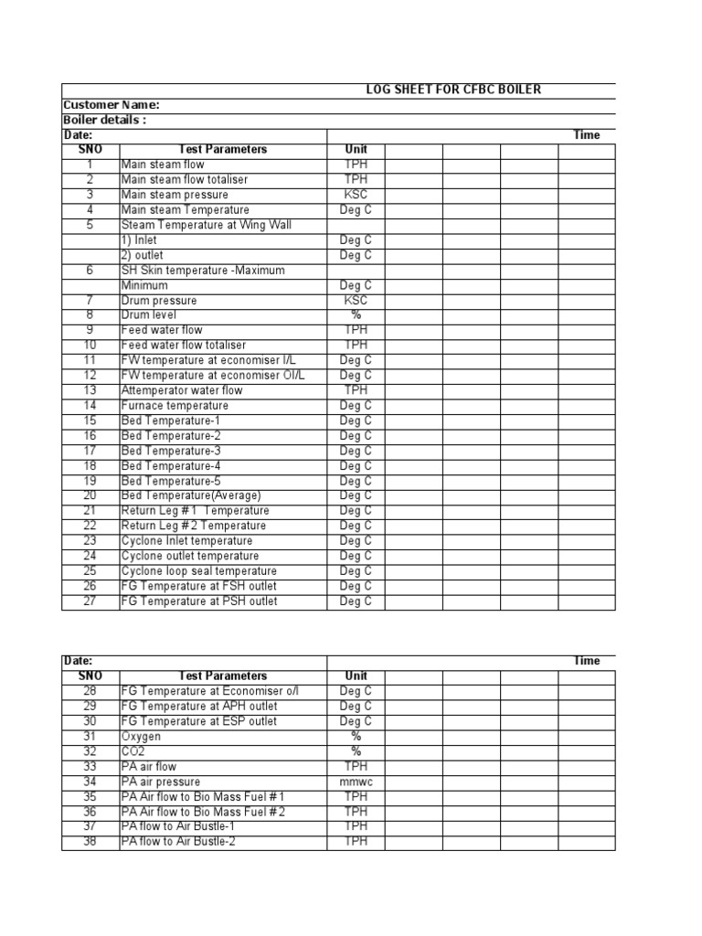 CFBC ACL Log Sheet | Download Free PDF | Sustainable Technologies ...