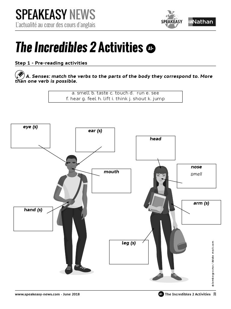 Incredibles A1plus Worksheet | PDF | Language Arts & Discipline ...