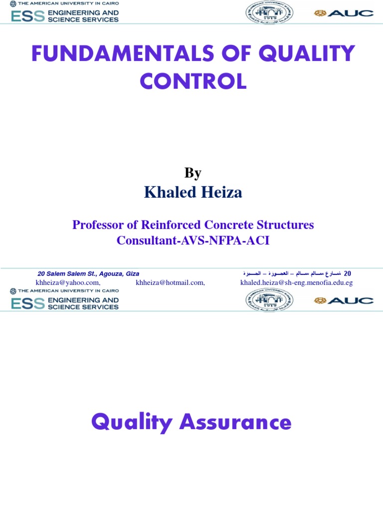 Lec4 Quality Assurance | PDF | Quality Assurance | Specification (Technical Standard)