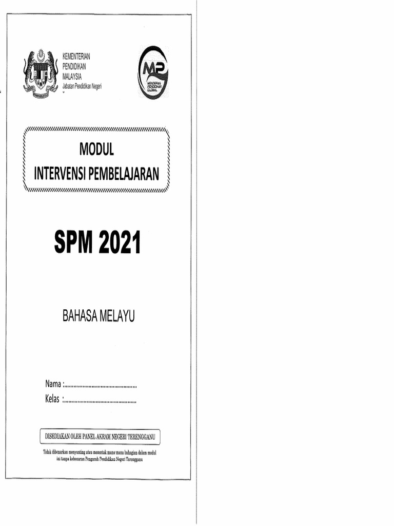 Mip SPM 2021 BM PDF | PDF