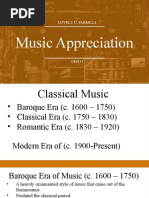 Musical Periods Timeline | PDF | Classical Music | Musicology
