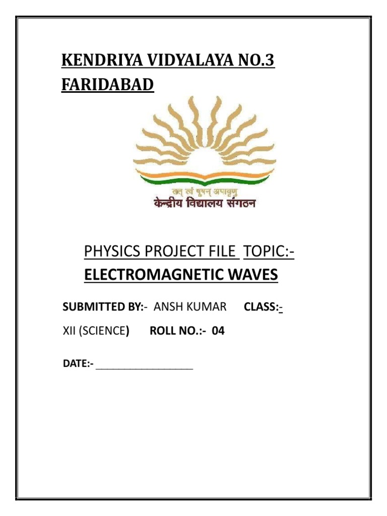 Ansh K | PDF | Electromagnetic Radiation | Waves