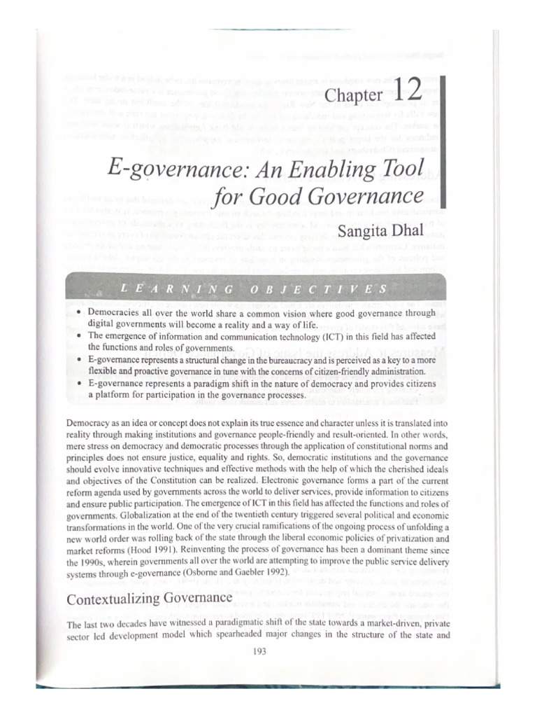 E Governance | PDF