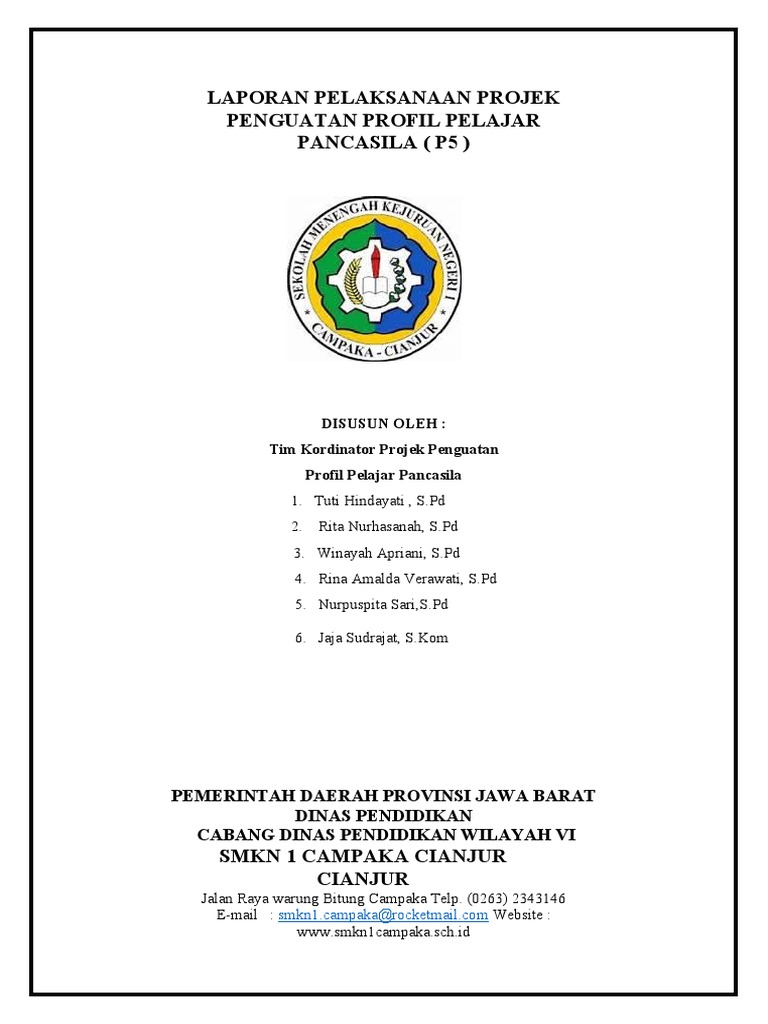 LAPORAN PELAKSANAAN P5 Fiks | PDF