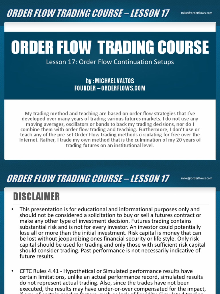 OFTC Lesson 17 - Order Flow Continuation Setups | Download Free PDF ...