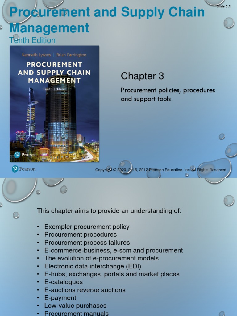 Chapter 3 - Procurement Policies, Procedures and Support Tools | PDF ...
