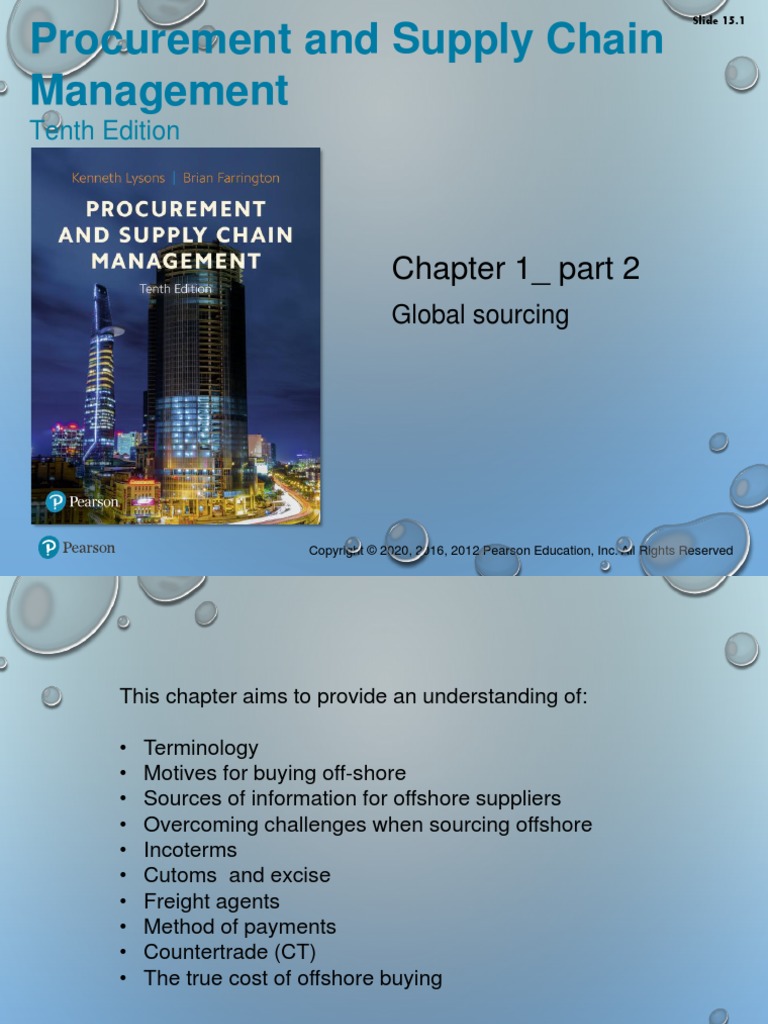 Chapter 1 Part 2 - Global Sourcing | PDF | Procurement | Private Sector