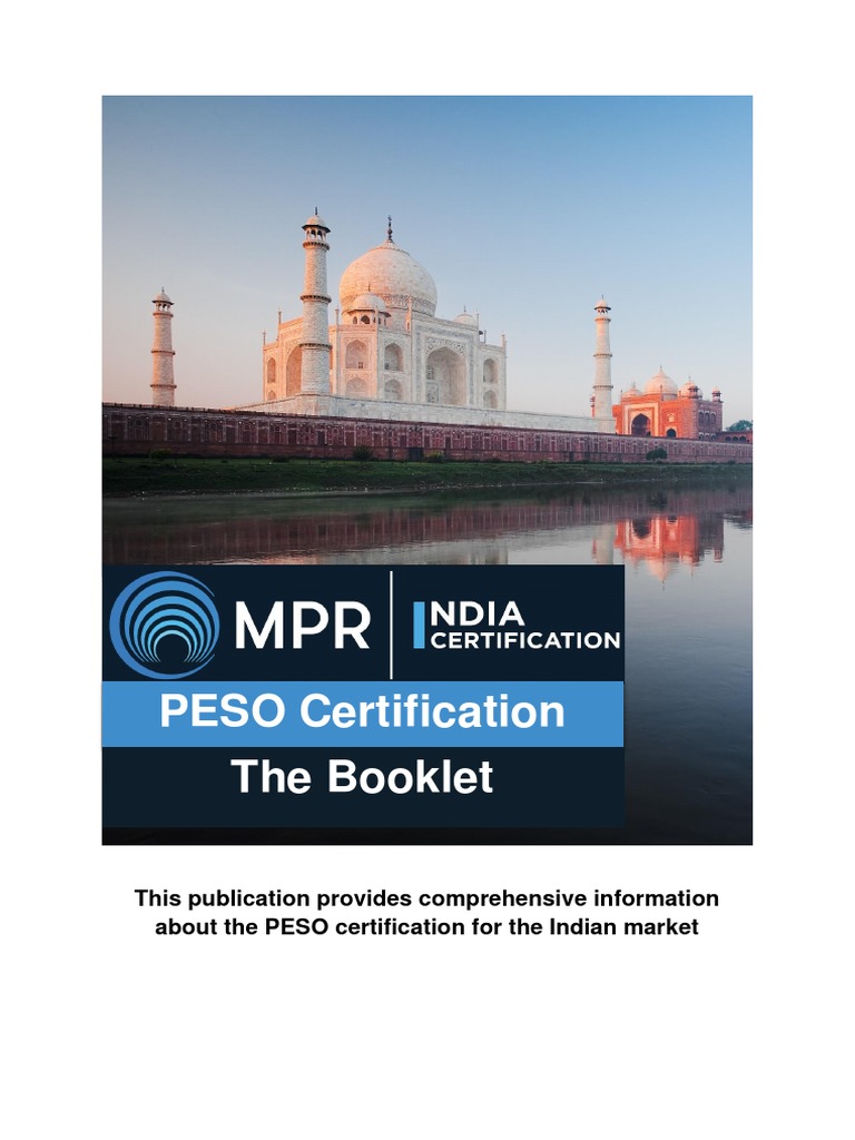 Peso Guideline | PDF | Certification | Consultant