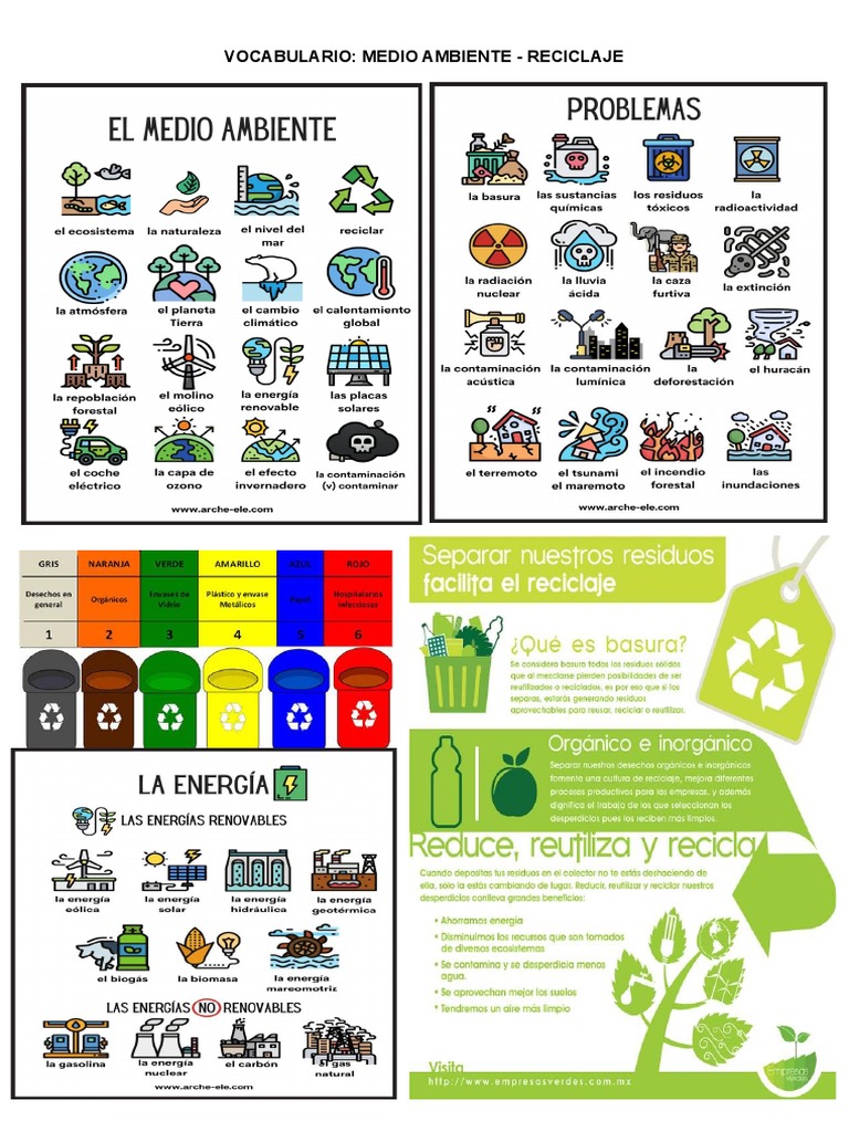 VOCABULARIO - MEDIO AMBIENTE | PDF