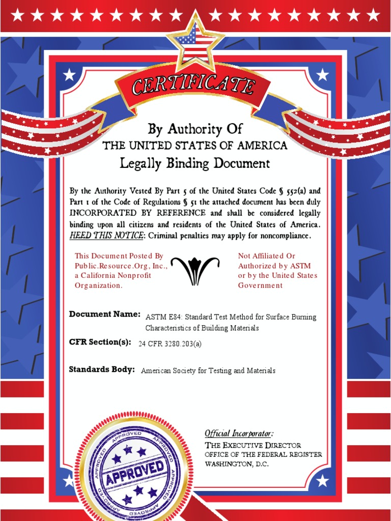 ASTM E84 Fire Test Method Overview | PDF | Duct (Flow) | Refractory