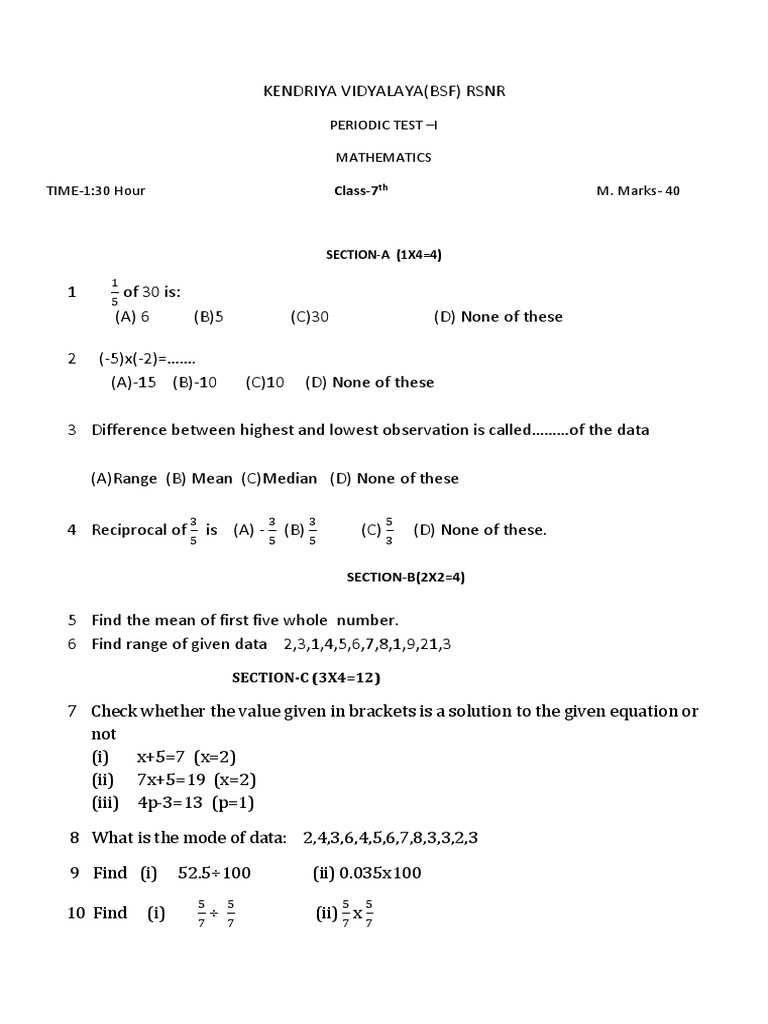 7 Maths | PDF | Mathematical Analysis | Mathematical Objects