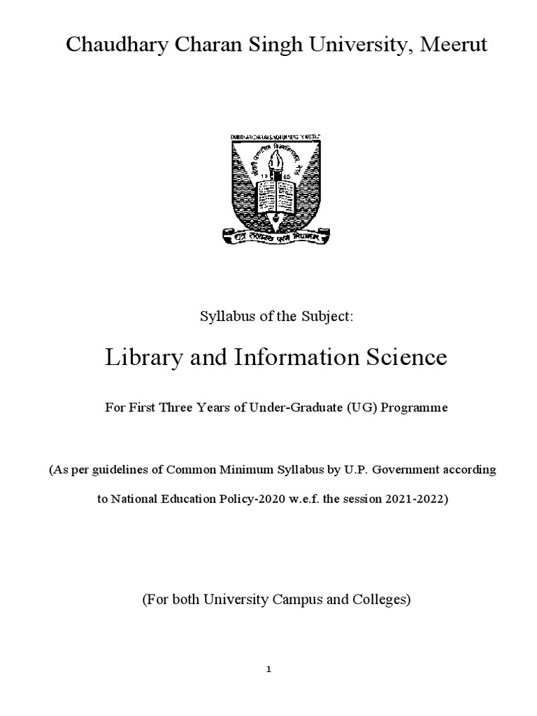 Lib Info Sci BA | PDF | Libraries | Information