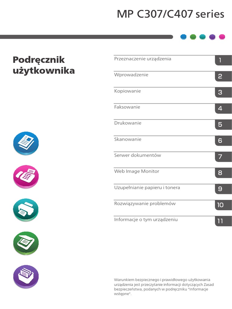 MANUAL MP C307SP RICOH | PDF